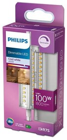 LED Stmívatelná žárovka Philips R7s/14W/230V 4000K 118 mm