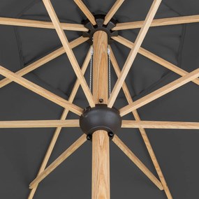 Doppler ALU WOOD zahradní slunečník 350 cm antracit