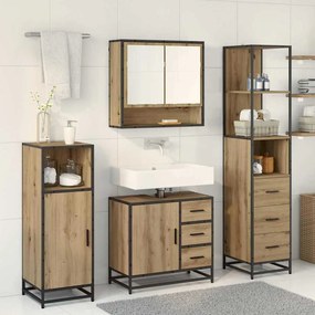 Sada koupelnového nábytku 3 ks Artisanový dub Kompozitní dřevo 3402522