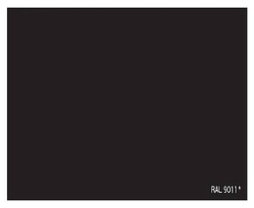 Samolepicí fólie RAL 9011 lesklá černá, šířka 90 cm - dekor 825