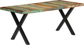vidaXL Jídelní stůl 180 x 90 x 76 cm masivní recyklované dřevo [283780] Barva: Vícebarevný