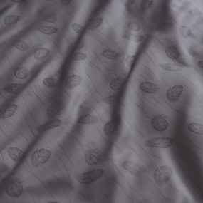 SCANquilt povlečení EXCLUSIVE TENCEL PLUS peříčka šedá 140 x 200/70 x 90 cm