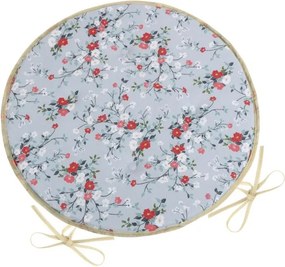 Bellatex Sedák DITA kulatý hladký Šedá 40 cm, (průměr)