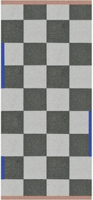 Tmavě zelený/krémový pratelný koberec 70x150 cm Square – Mette Ditmer Denmark