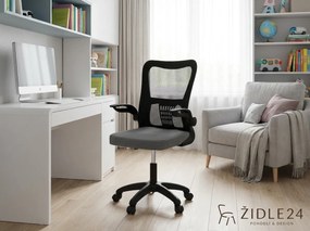 Juniorská židle SMARTSIT - šedá síťovina