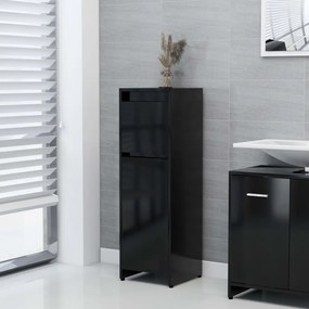 vidaXL Koupelnová skříňka 30 x 30 x 95 cm dřevotříska [802667] Barva: Černá