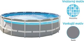 Intex | Bazén Florida Premium CLEARVIEW 4,88x1,22 m s kartušovou filtrací | 10340259