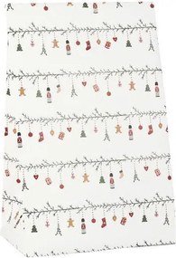 Papírový sáček Christmas Garlands 28,5x18 cm Ib Laursen