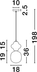 Závěsné svítidlo NOVA LUCE CLIO E14 5W 9009108 bez žárovky