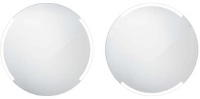 Nimco - Koupelnové podsvícené LED zrcadlo 60 cm, kulaté, aluminium ZP 16000R