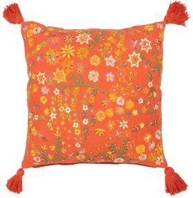 Oranžový polštář J-line Florry 45 x 45 cm
