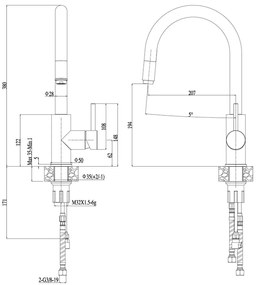 ALVEUS DELOS kuchyňská baterie, chrom 1129021