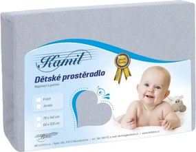 Bellatex Dětské froté prostěradlo  Šedá rozměr 70x140 cm