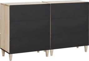Servírovací skříň 2 ks 120 x 33,5 x 75 cm Bílá 3310070