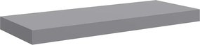 Plovoucí nástěnné police 4 ks šedé 60 x 23,5 x 3,8 cm MDF 323855