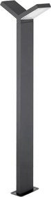 NV 713124 Venkovní sloupkové svítidlo PARK hliník tmavě šedá akrylový difuzor LED 2x6W 3000K 220-240V 120st. IP54 AC vč. driveru - NOVA LUCE