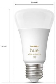 Základní sada Philips Hue WHITE AMBIANCE 2xE27/8W/230V + zařízení k propojení