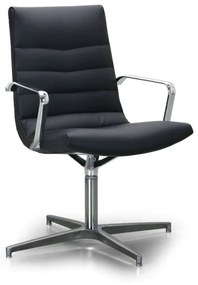 Antares Kožená konferenční židle PROKURIST, černá