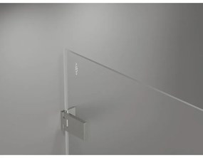 Mexen Lunar-F, sklápěcí sprchový kout pravý 75 x 70 cm, 8mm čiré sklo, ocelový profil, 836-075-070-97-00-P