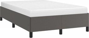 Rám postele bez matrace šedý 120x190 cm umělá kůže 3269649