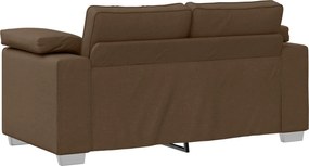 Pohovka 2 ks Hnědá textil 3324744