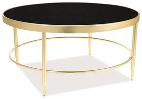 Konferenční stolek Maybell (černá + zlatá). 1050550