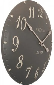 Designové nástěnné hodiny 3084gs Nextime v aglickém retro stylu 35cm