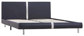vidaXL Rám postele černý umělá kůže 120 x 200 cm