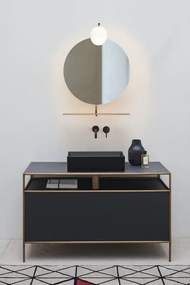 GSI GSI, KUBE X keramické umyvadlo 50x25cm, bez otvoru, pravé/levé, bílá mat, 9486009