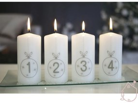 Adventní svíčky s číslicemi