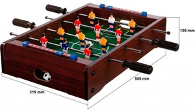 GamesPlanet® Mini stolní fotbálek, 51 x 31 x 8 cm, tmavá M40693