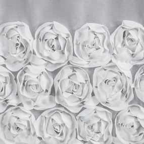 ZÁCLONA NA PÁSCE EVA MINGE ROSES8 300X120 CM BÍLÁ