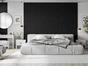 Mexen Lam-F, akustické stěnové lamely 275 × 31,5 cm, filc 6 mm, černá lesklá, S105-275317-2812-055