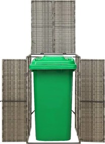 vidaXL Přístřešek na popelnici 70 x 80 x 117 cm polyratan [319860] Barva: Černá