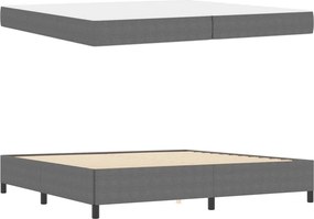Rám postele s matrací Světle šedá 200 x 200 cm textil 3399140