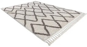 koberec BERBER BENI krémový střapce, Maroko, Shaggy velikost 160x220 cm | krásné koberce cz