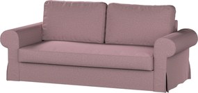 Potah na pohovku IKEA Backabro,  3-místná, rozkládací barva růžová látka pletený vzor