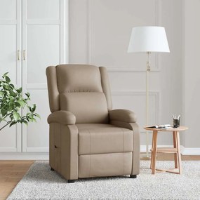 Polohovací křeslo cappuccino umělá kůže 340175