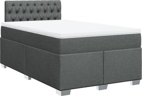 Box spring postel s matrací tmavě šedá 120x190 cm textil 3285835