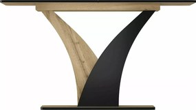 Jídelní rozkládací stůl Vento 120/160 cm dub Artisan/černý