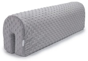 Chránič na dětskou postel MINKY 70 cm - šedý