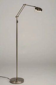 Stojací designová LED lampa se stmívačem Amenit Silver