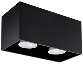 Sollux Lighting Stropní svítidlo QUAD Černá