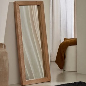OnaDnes -20% Dřevěné závěsné zrcadlo Kave Home Maden 120 x 50 cm