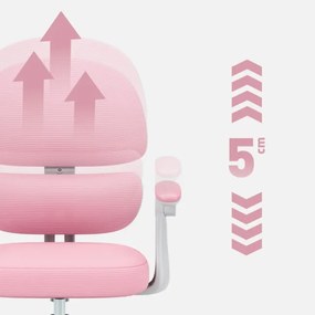 Dětská otočná židle Mark Adler Junior 4.4 Pink