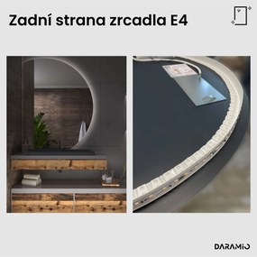 Kulaté zrcadlo do koupelny s LED osvětlením E4