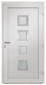 Vchodové dveře bílé 108 x 200 cm,  279185