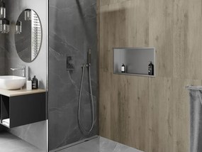Mexen X-Wall-R výklenková police s límcem 60 x 30 cm, inox - 1910603010