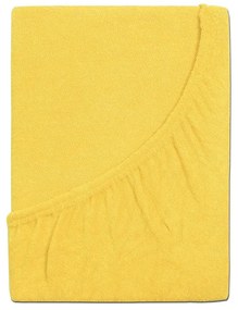 B.E.S. - Petrovice, s.r.o. Prostěradlo Froté PERFECT - Žlutá 120 x 200
