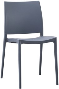 Plastová židle Meton - Šedá